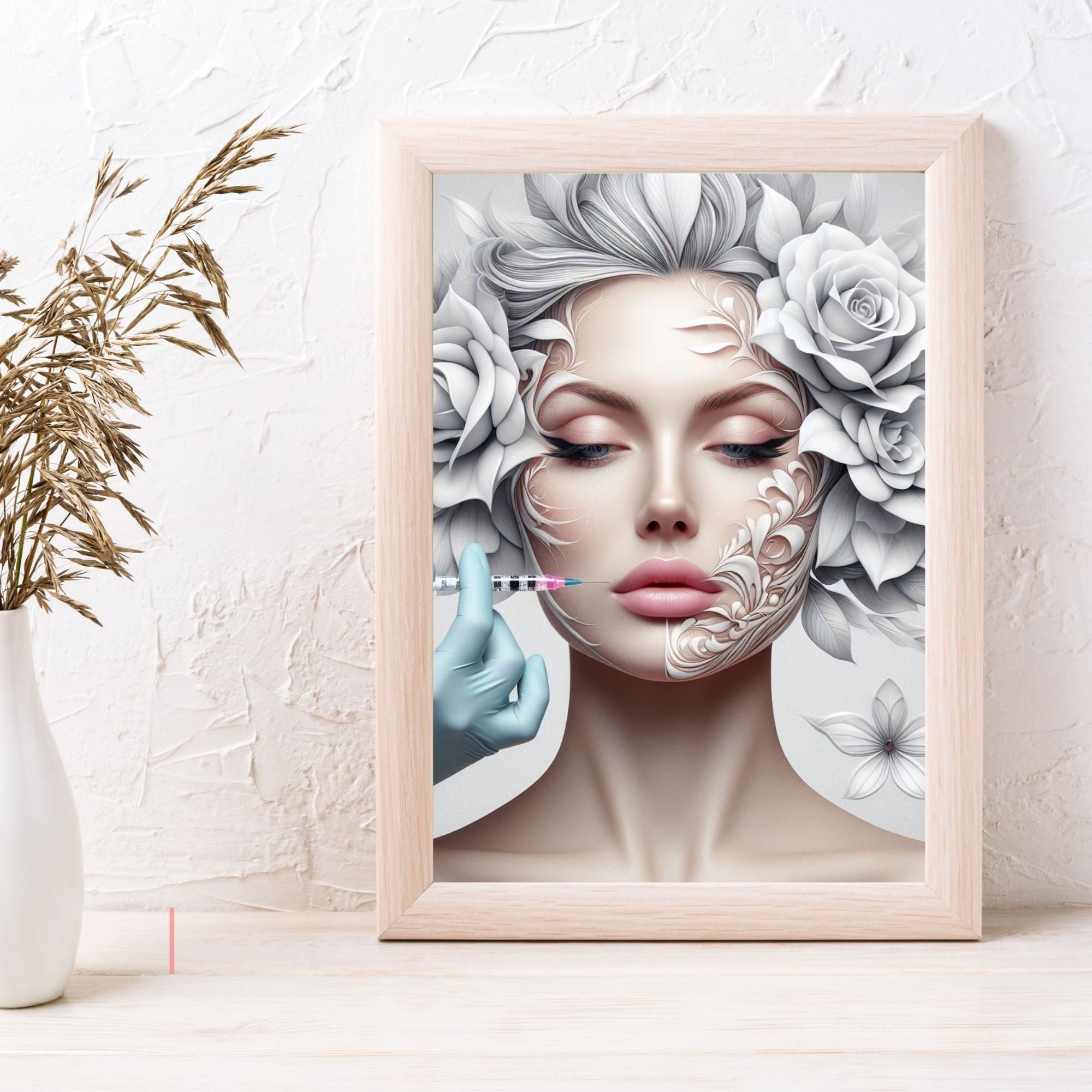 Injectable Art, Medical Aesthetics Art, Skin Clinic Decor, Medical Spa ...