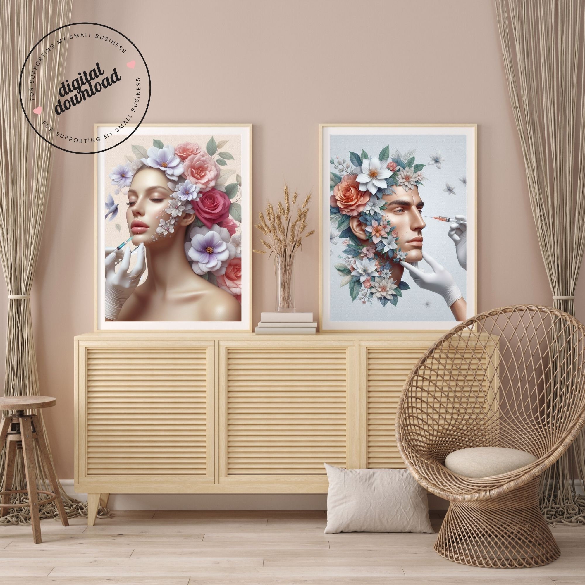 Injectable Art, Medical Aesthetics Art, Skin Clinic Decor, Medical Spa ...