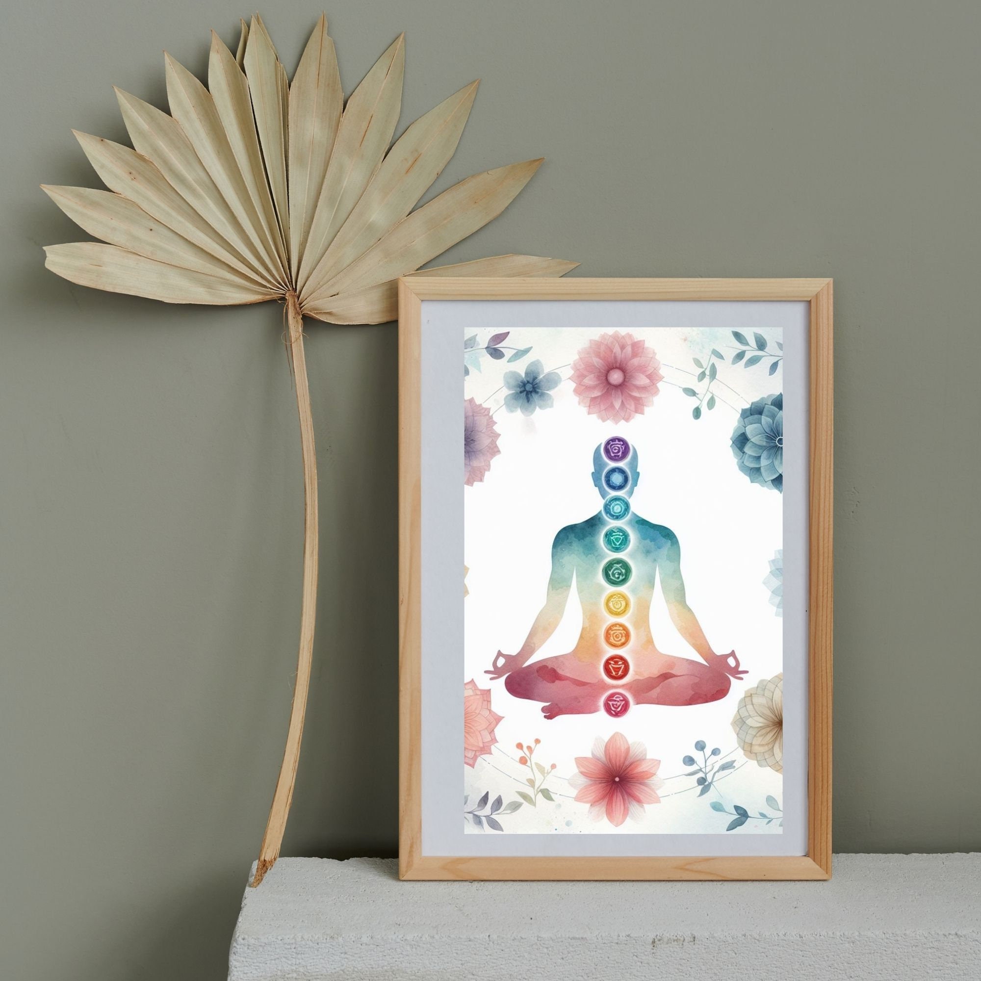 Chakra Poster, Chakra Artwork, Printables, Chakra Meditation Art, Yoga ...