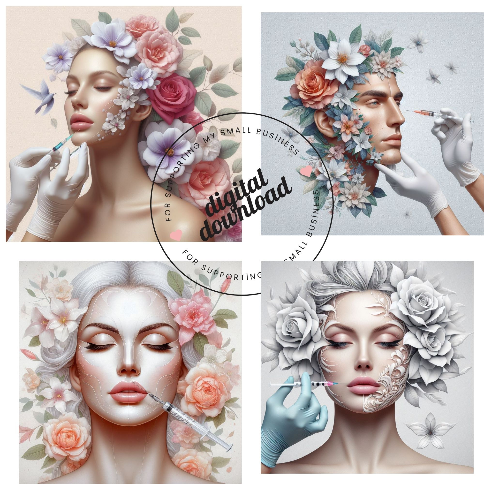 Injectable Art, Medical Aesthetics Art, Skin Clinic Decor, Medical Spa ...