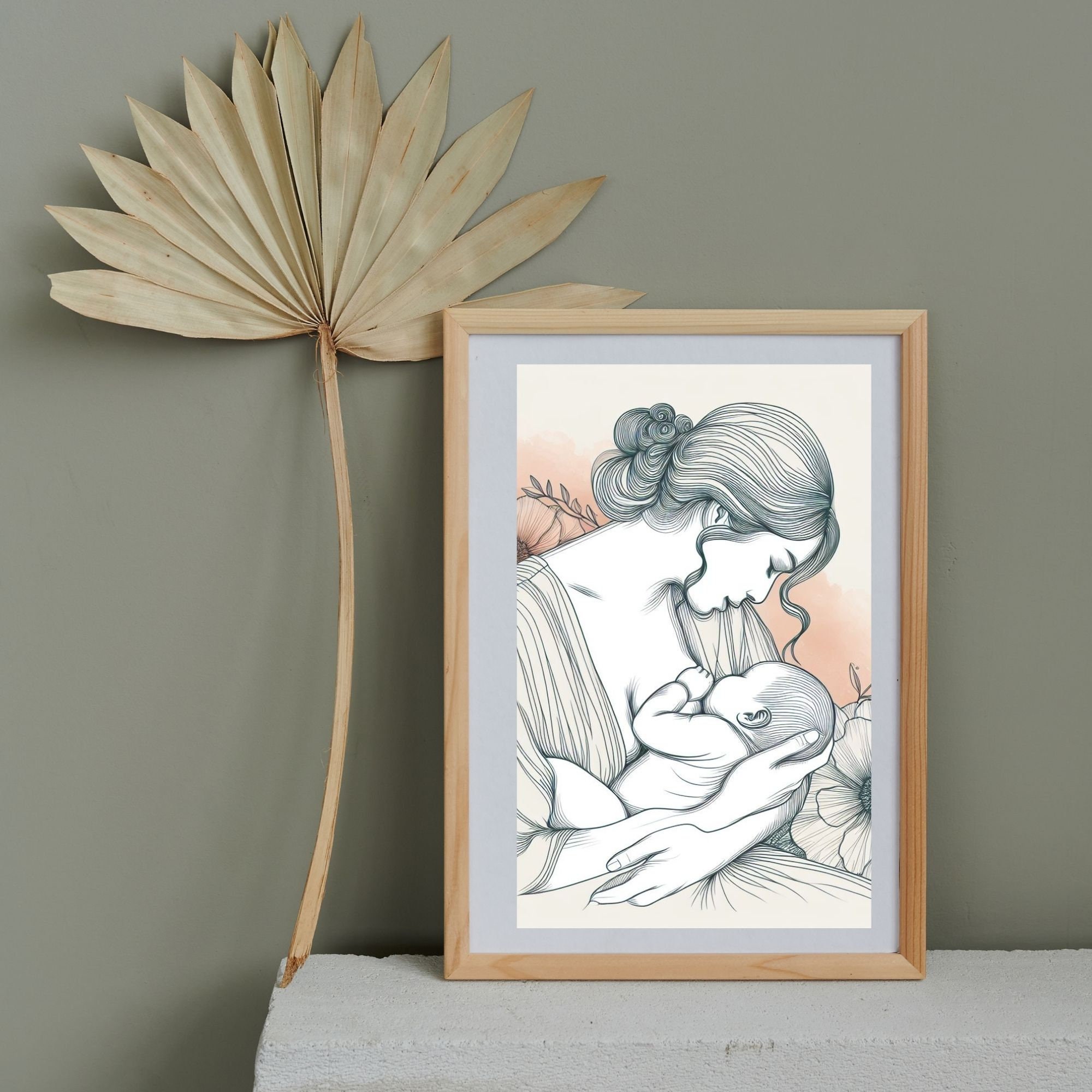 Breastfeeding Print, Mammary Gland Print, Lactation Consultant, Breast ...