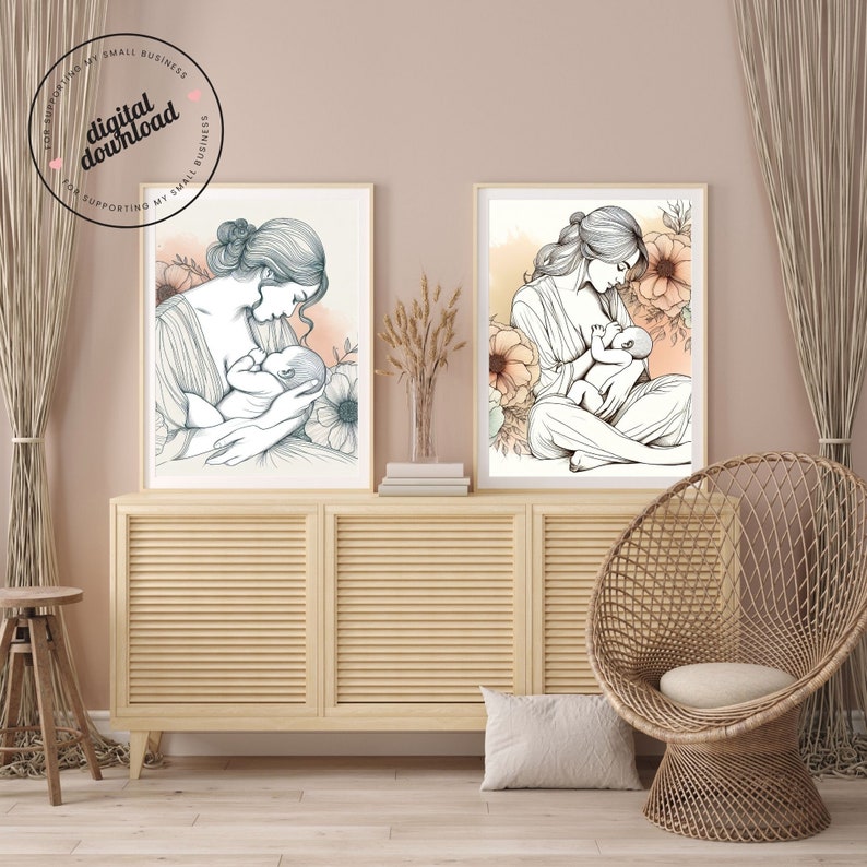 Breastfeeding Print, Mammary Gland Print, Lactation Consultant, Breast ...