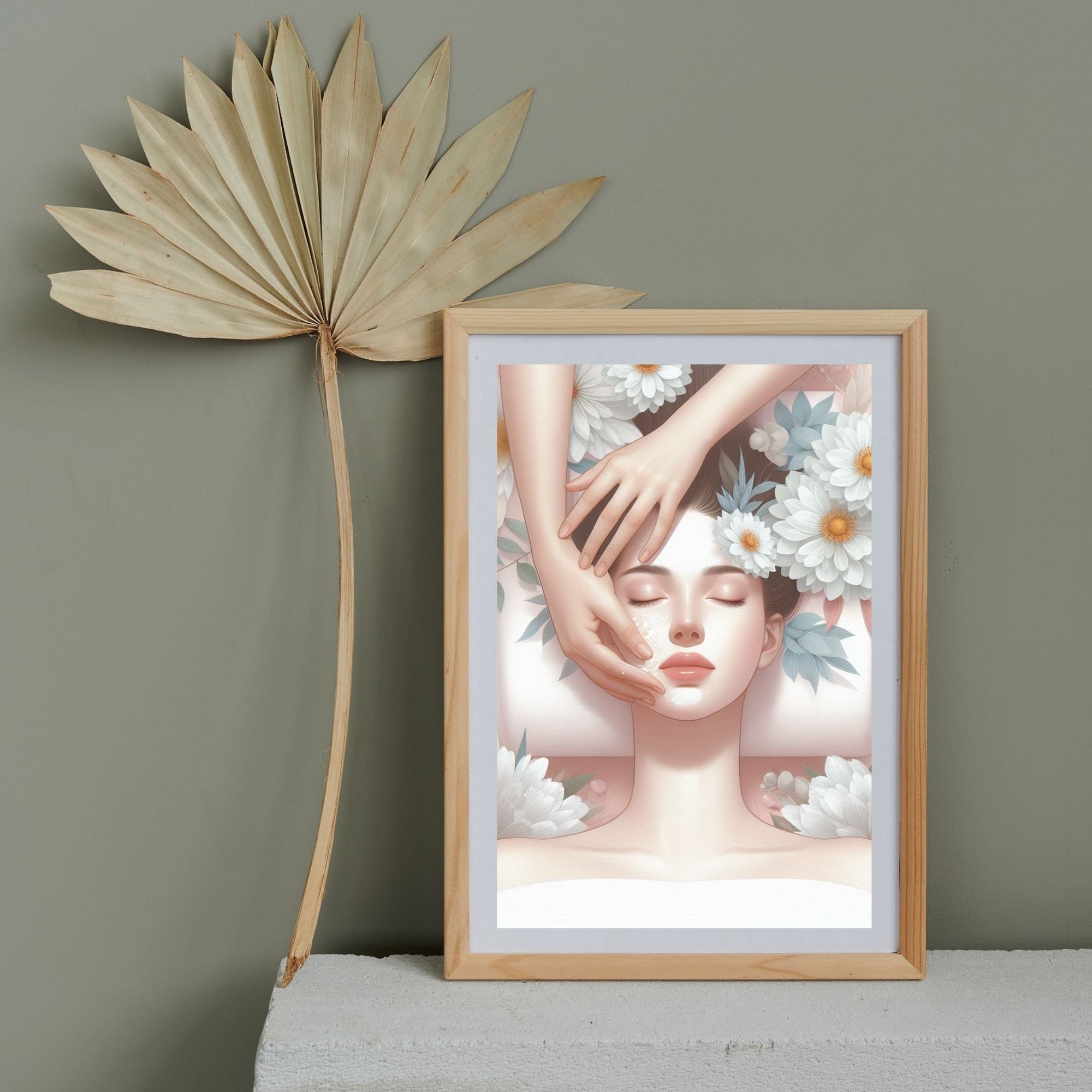 Facial Massage Art, Beauty Salon Decor, Spa Decor, Medical Spa Decor ...