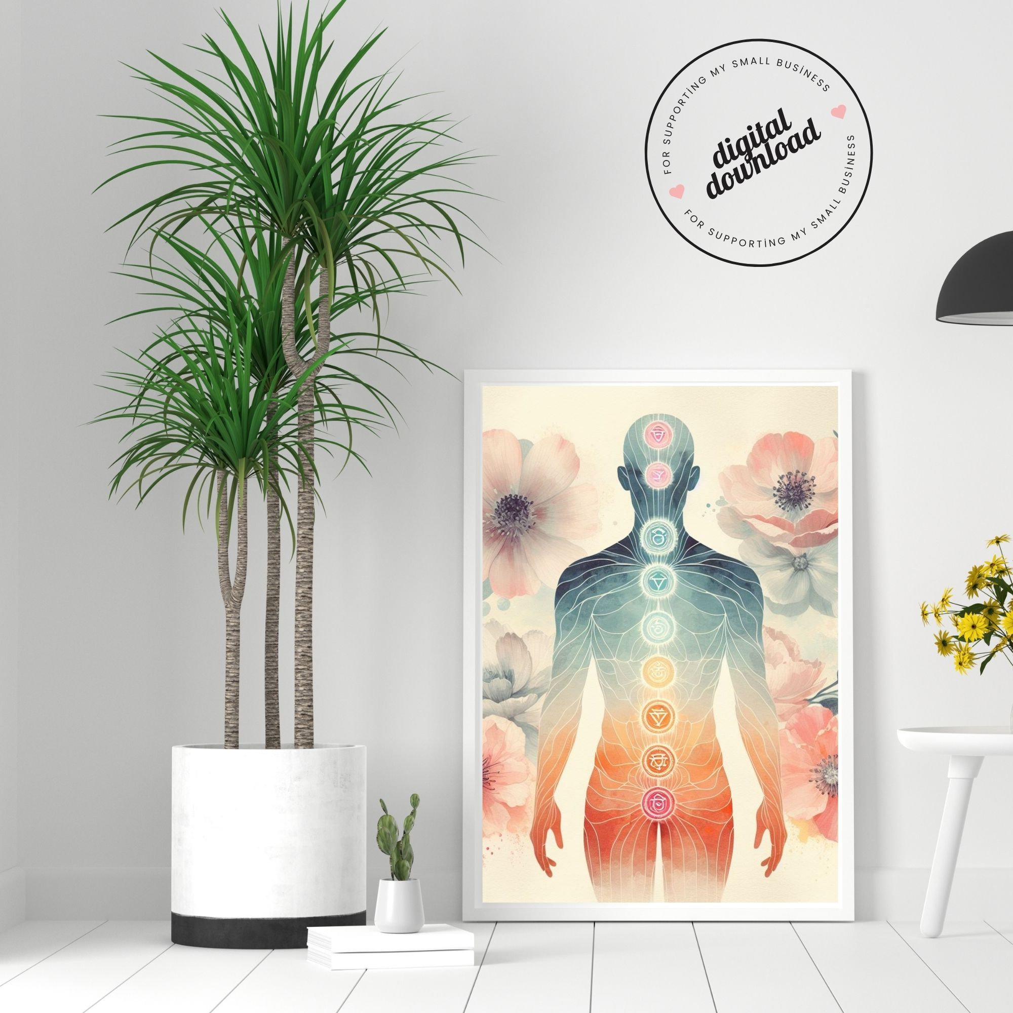 Chakra Poster, Chakra Artwork, Printables, Chakra Meditation Art, Yoga ...