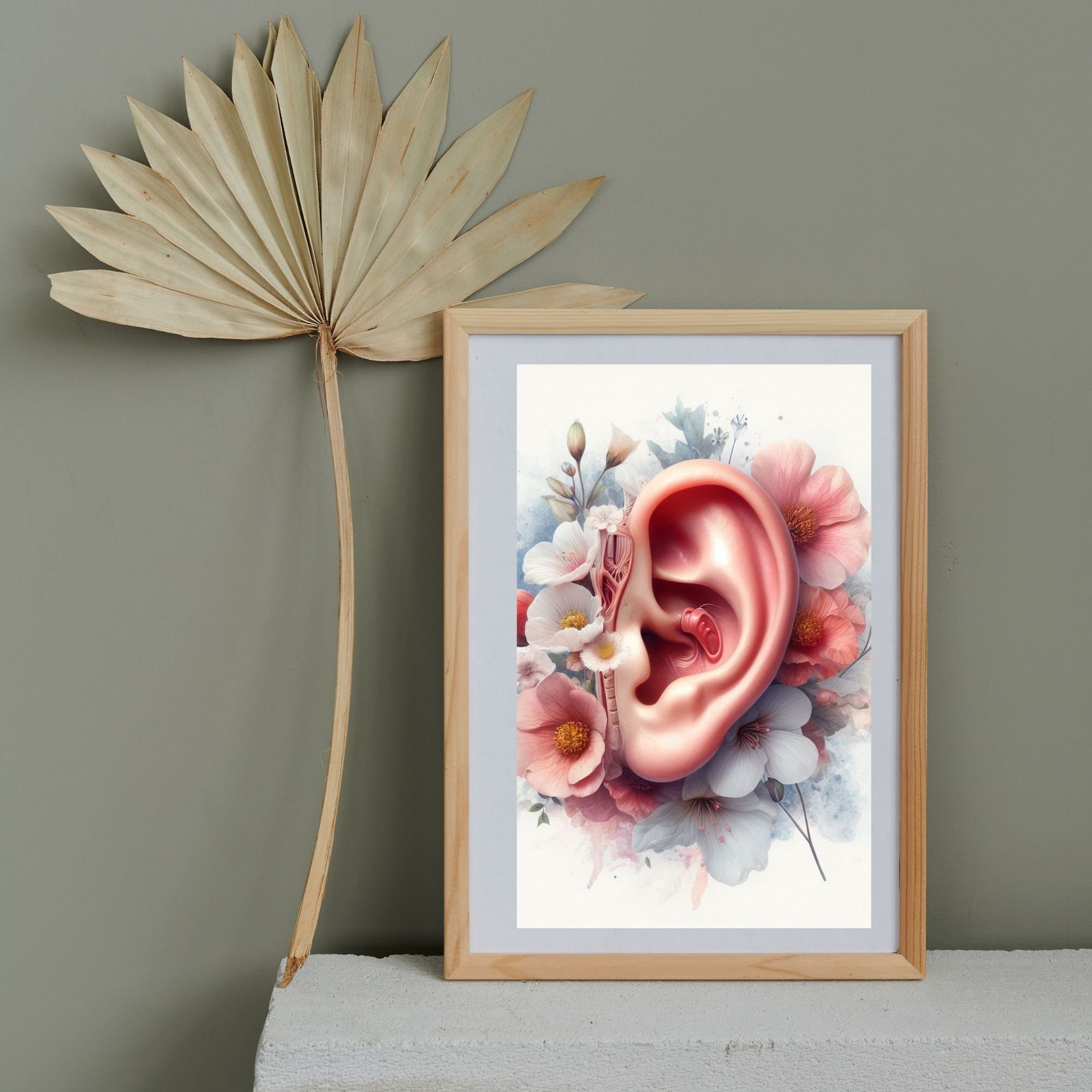 Anatomy of Human Ear Print, Audiology, Audiologist, AUD Graduation Gift ...