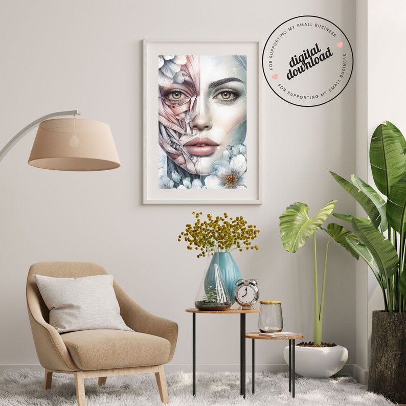 Facial Muscles Art Print, Esthetician Office Decor, Esthetician Gift ...