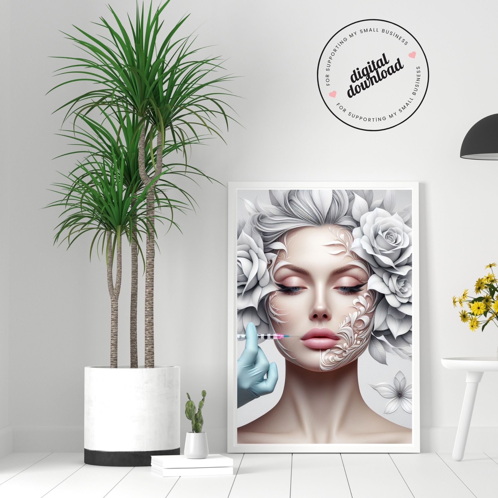 Injectable Art, Medical Aesthetics Art, Skin Clinic Decor, Medical Spa ...