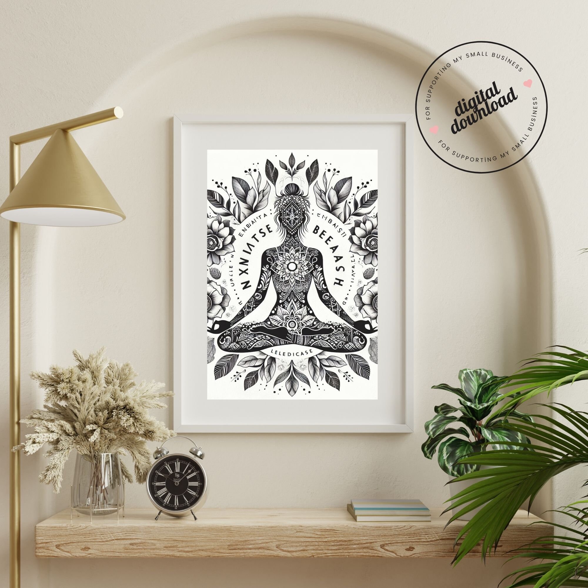 Yoga Wall Art, Yoga Poster, Yoga Poses Digital Art, Yoga Poses Wall ...