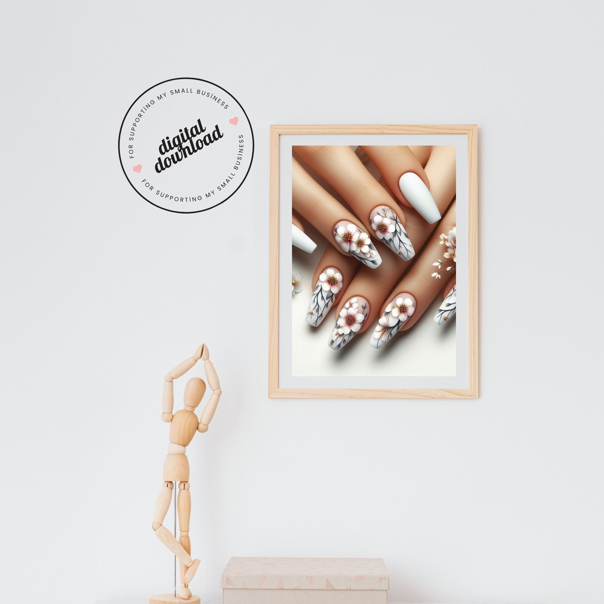 Printable Nails Print, Nail Salon Decor, Nail Tech Gift, Spa Wall Art ...