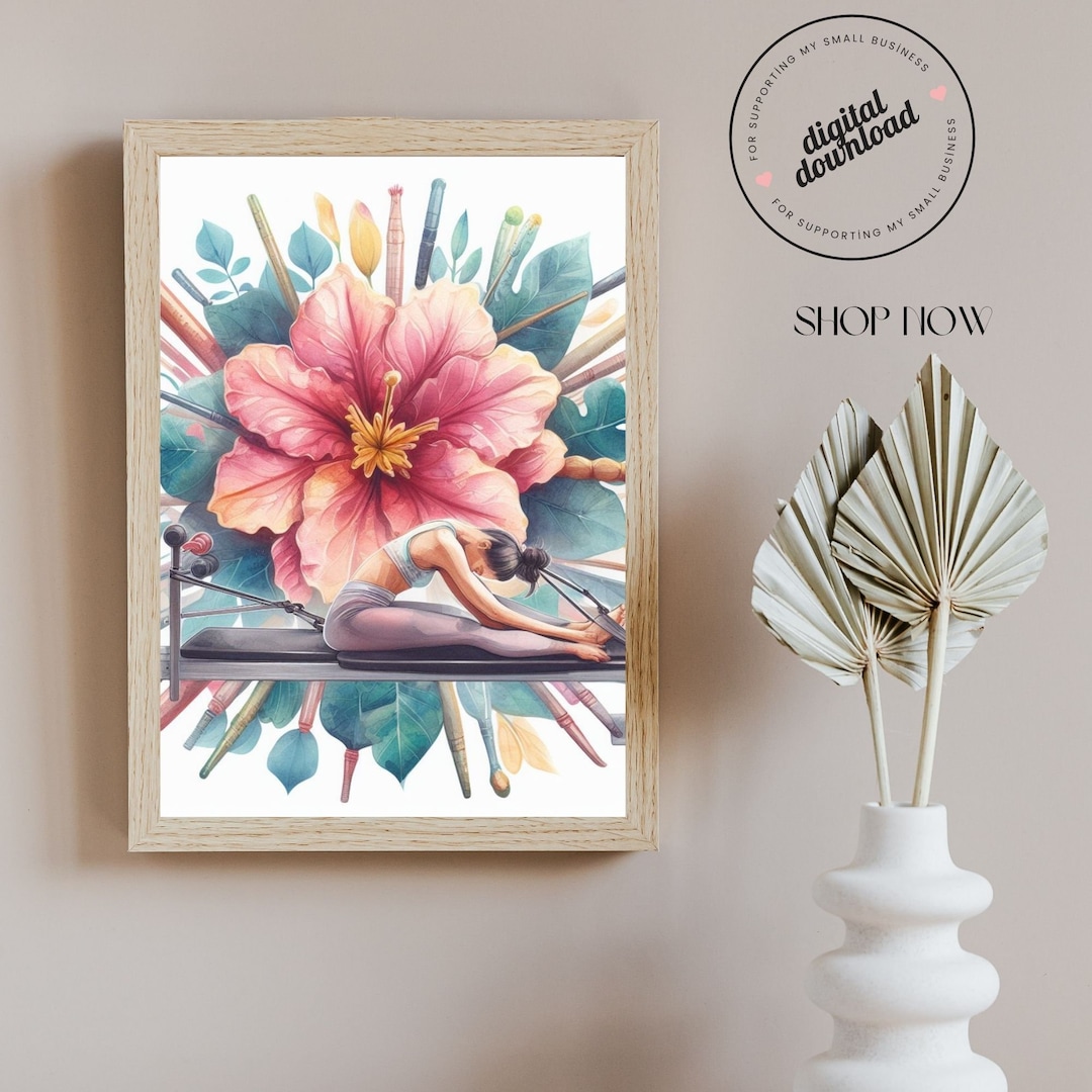 Pilates Wall Decor, Pilates Art Print, Pilates Studio Decoration ...