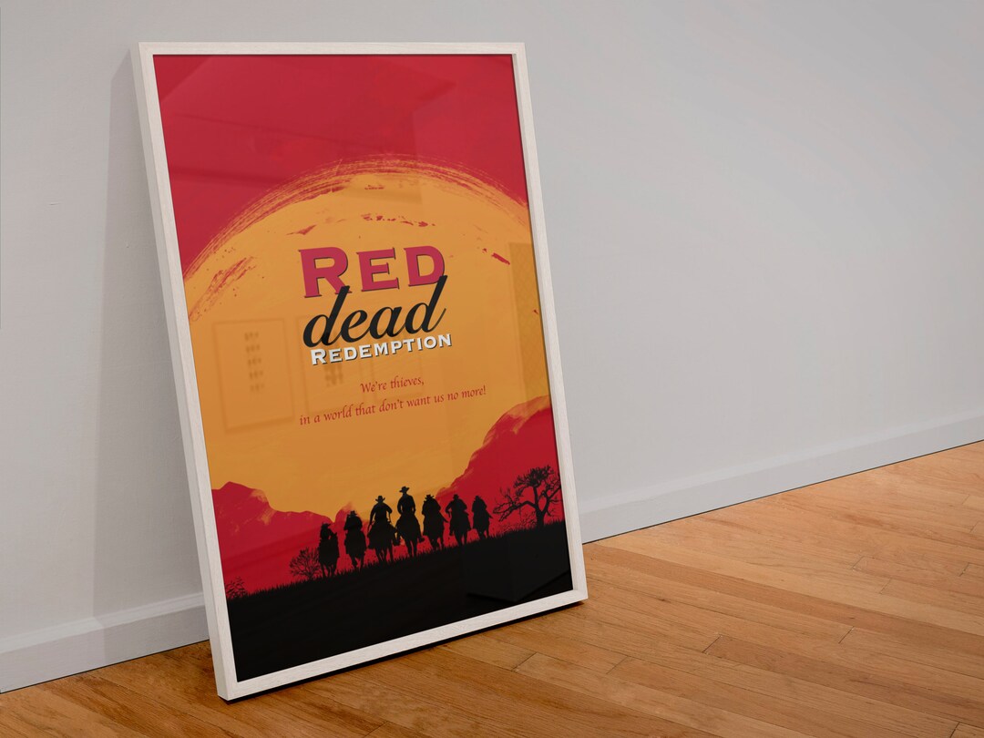RDR Poster Digital Game Poster Printable Game Poster Wall Art Print ...