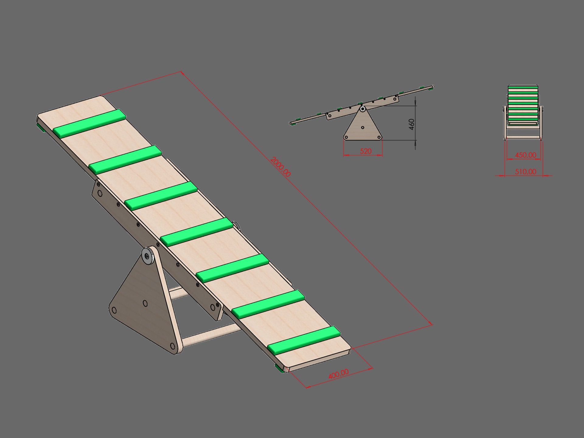 Seesaw Plan , Wooden Teeter Totter Plan PDF DXF - Etsy