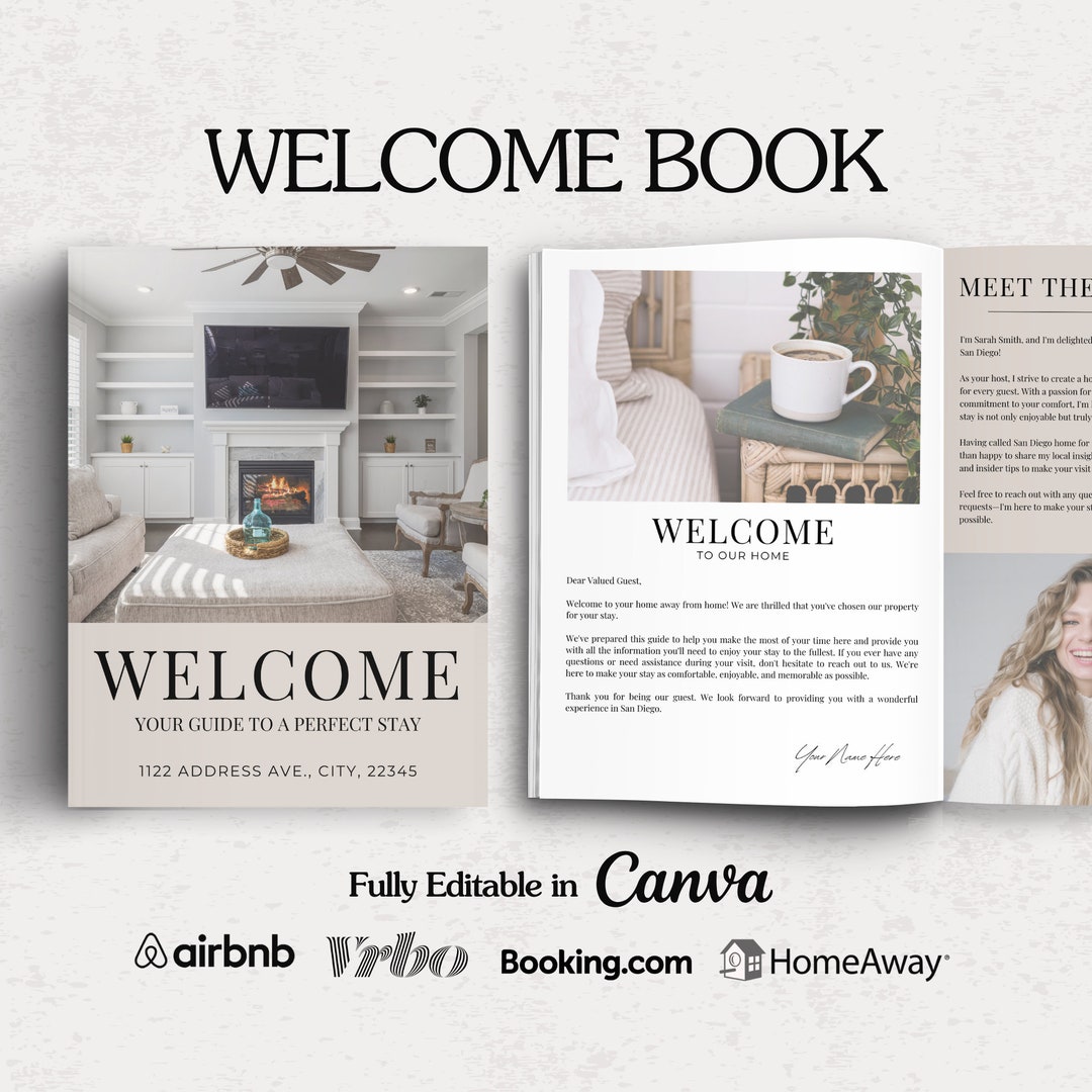 Airbnb Welcome Book Template Professional House Manual Airbnb House ...