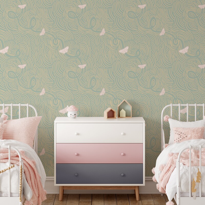 Girls Room Wallpaper - Etsy
