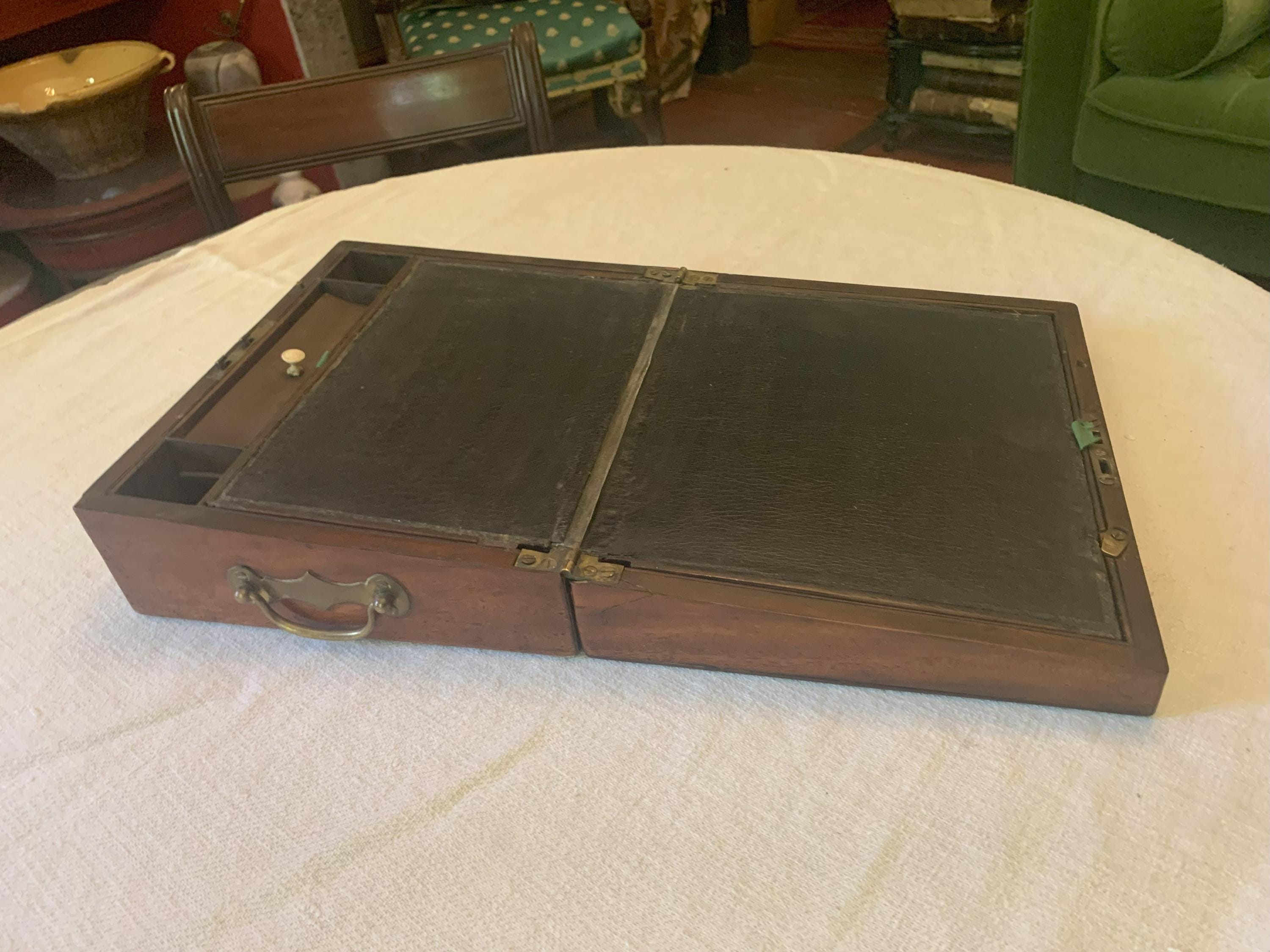 Antique French Mahogany Writing Slope - Etsy