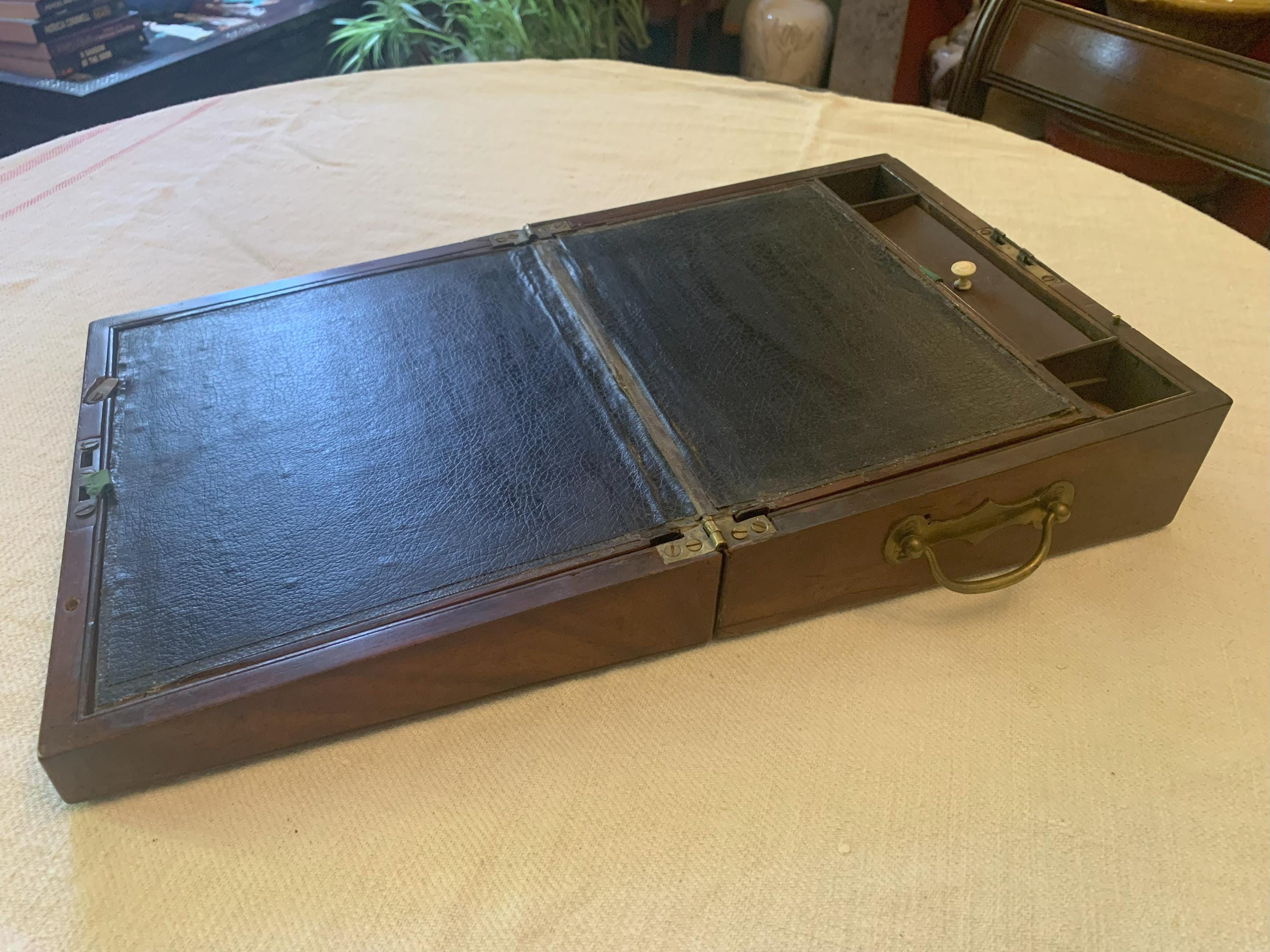 Antique French Mahogany Writing Slope - Etsy