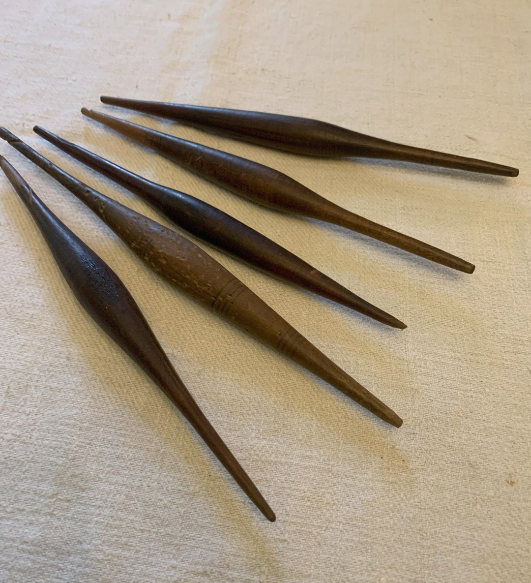 French Vintage Wooden Spindles. Set of 5 Sold as One Lot. - Etsy