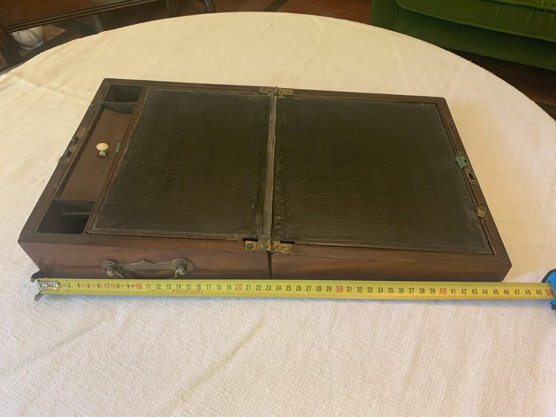 Antique French Mahogany Writing Slope - Etsy