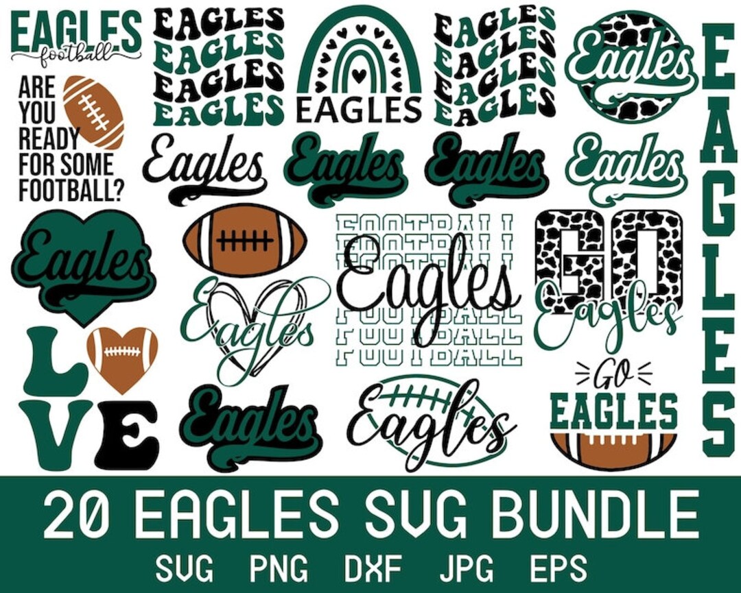 Eagles Svg Bundle Eagles Png Bundle Eagles Love Png Instant - Etsy
