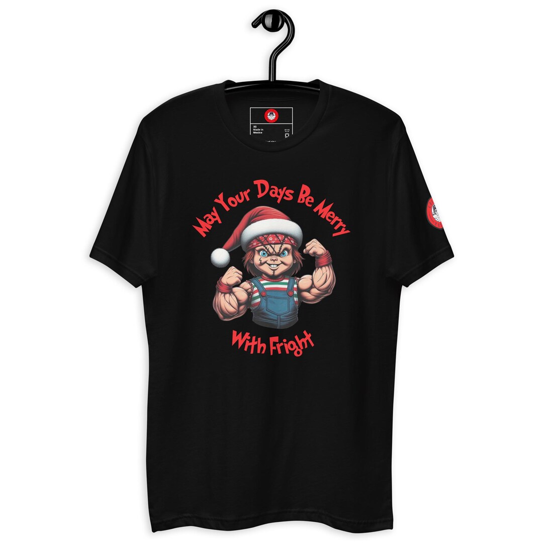 Chucky Themed "fright Christmas" Xmas T-shirt - Etsy