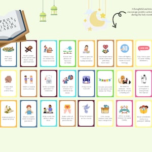 Ramadan Good Deeds Cards, Ramadan Gifts, Kids Good Deeds, Ramadan Kids ...