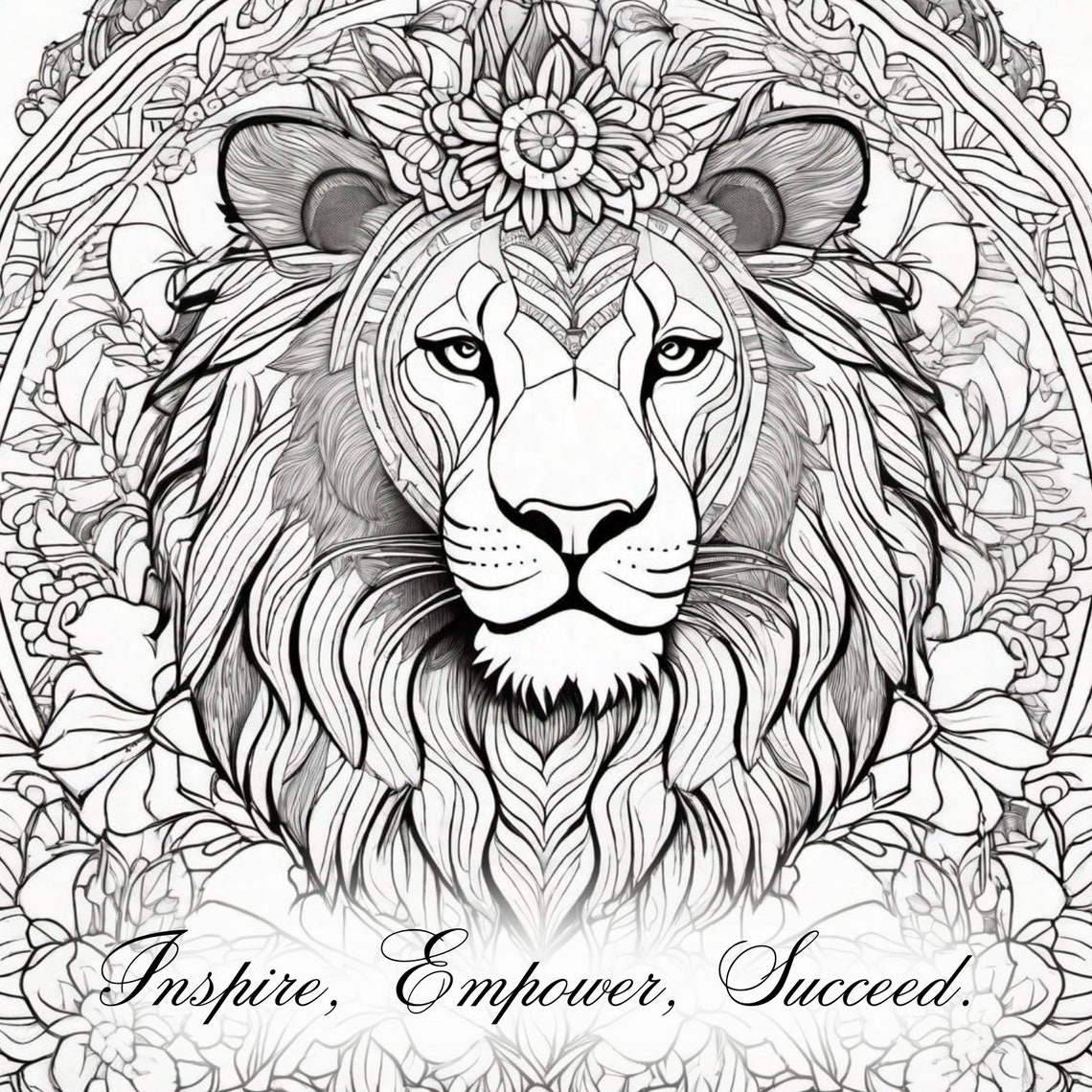 Nature's Palette: Animal-themed Coloring Sheets for Adults, 10 Pages ...