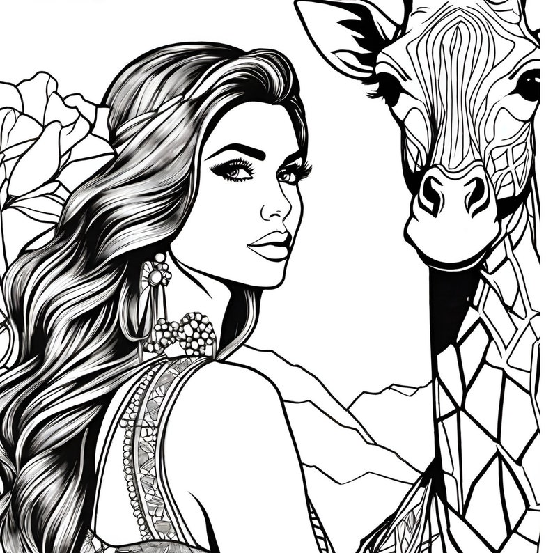 Wildly Relaxing: Animal-inspired Coloring Sheets for Women, 10 Pages ...