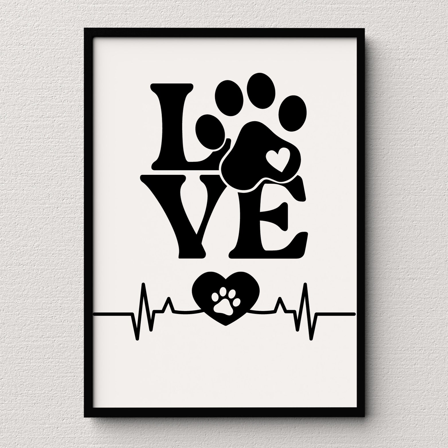 Love Dogs SVG Clipart | Love Dog Silhouette | Dog Lovers Gift - Etsy