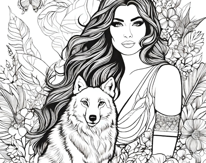 Nature's Palette: Animal-themed Coloring Sheets for Adults, 10 Pages ...