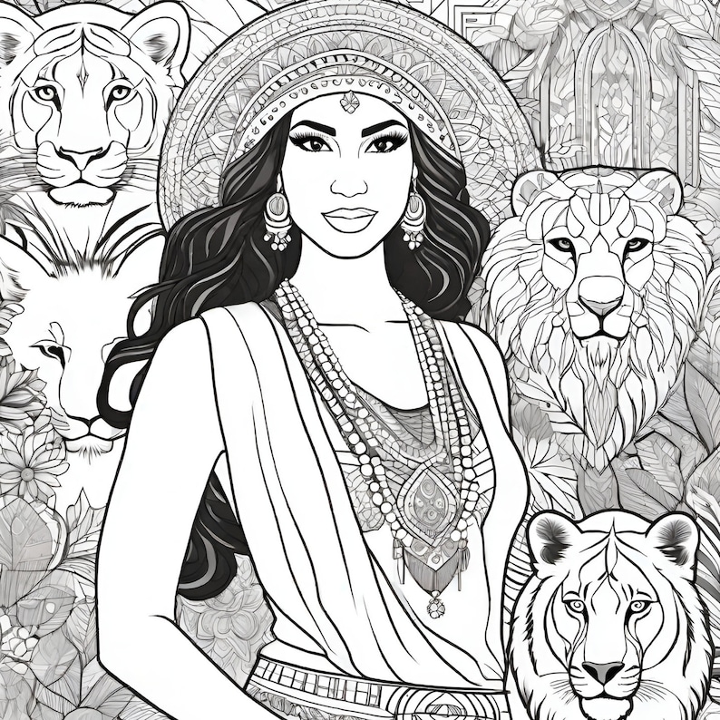 Wildly Relaxing: Animal-inspired Coloring Sheets for Women, 10 Pages ...