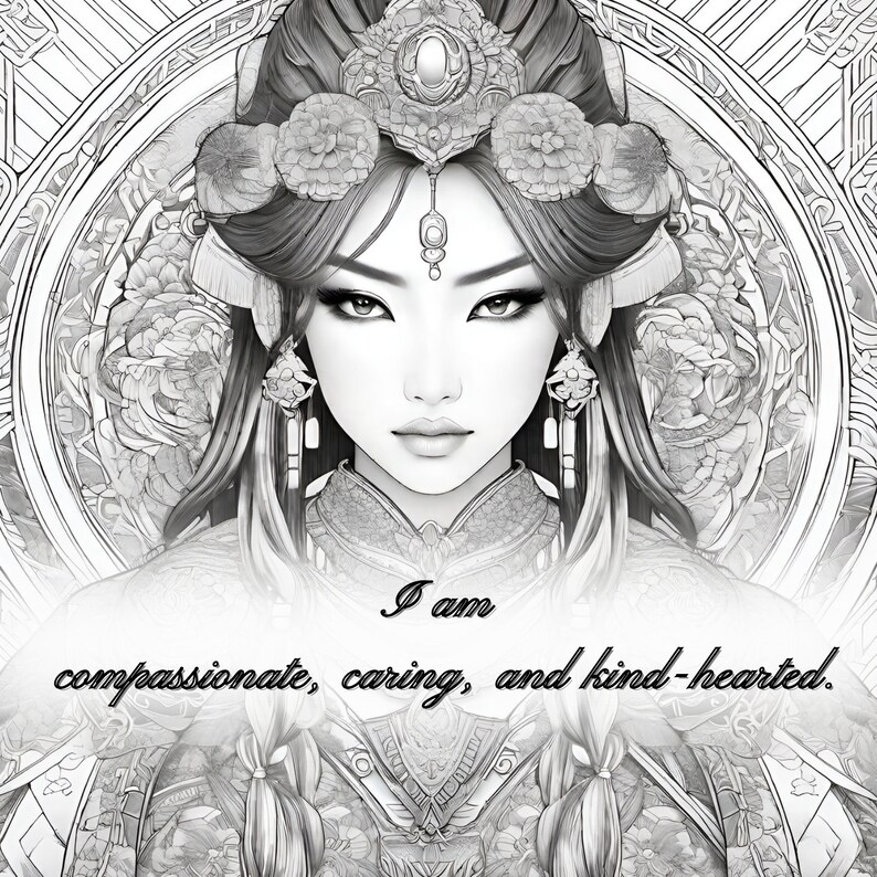 Onna Musha Coloring Pages: Women Warrior Art (digital Download) - Etsy