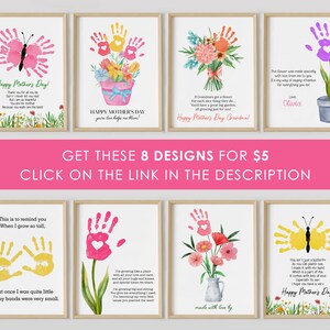 Flower Handprint Art, Mother's Day Craft, Your Love Helps Me Bloom ...