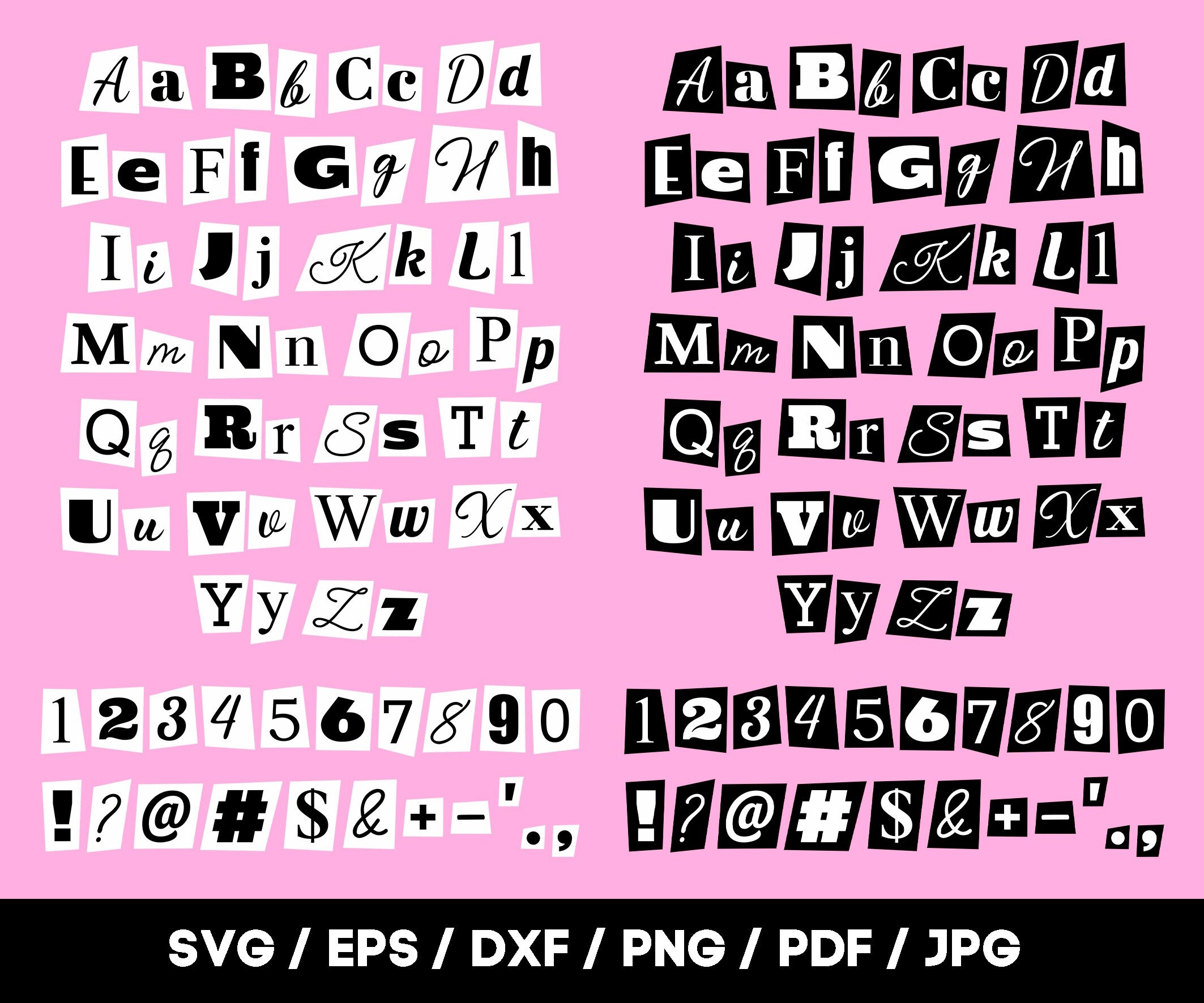 Burn Book Font, Letters + Numbers + Symbols, Svg, Png - Etsy