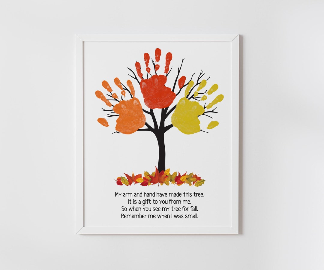 Fall Tree Handprints Art, Fall Poem, Fall Preschool & Toddler ...