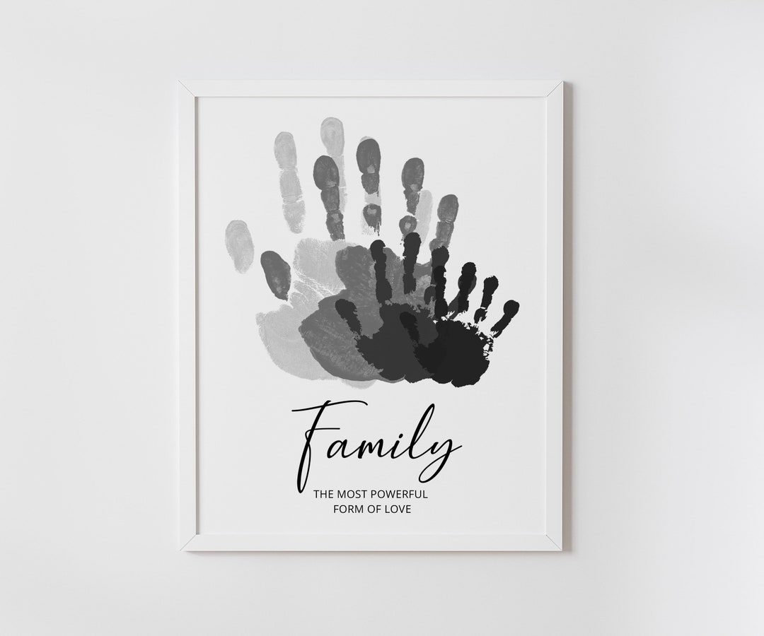 Family DIY Handprint Art Craft Decor, Keepsake, Printable, INSTANT ...