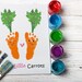 Easter Footprint Art, Crafts for Kids, Cute Little Carrots, Carrot ...