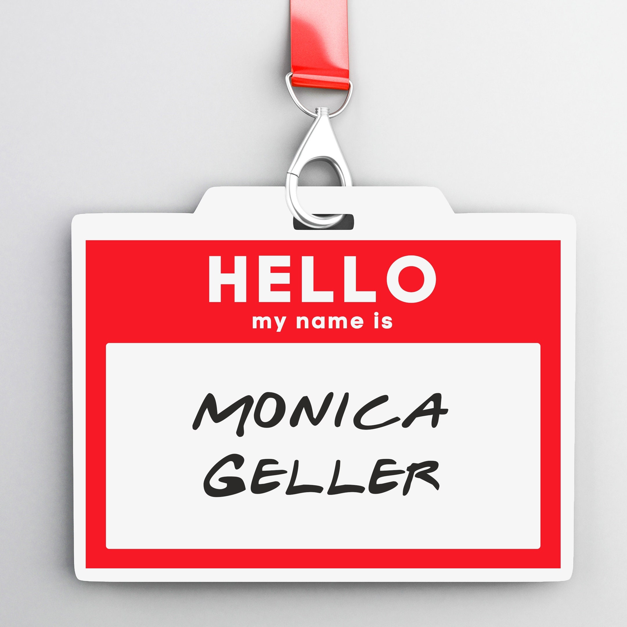 Name Tags, Hello My Name Is, Funny Friends Name Badge, Friends Theme ...