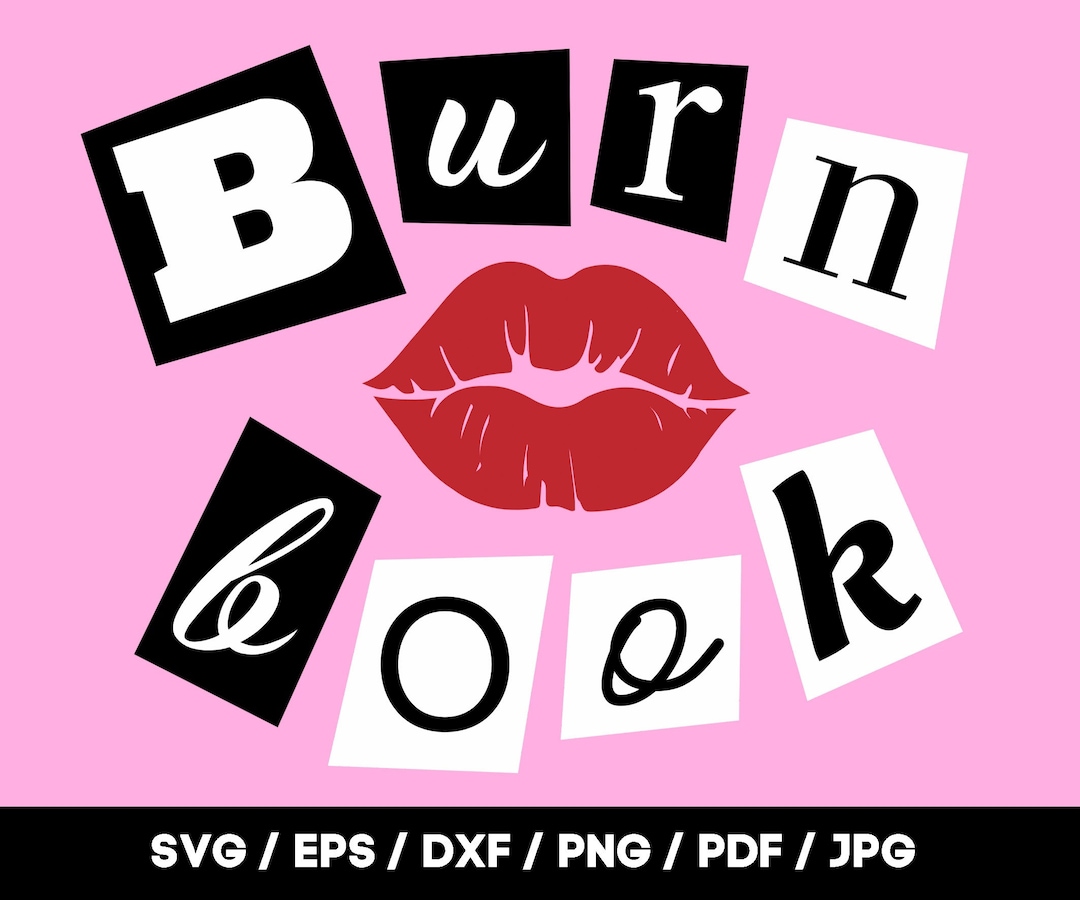 Burn Book Font, Letters + Numbers + Symbols, Svg, Png - Etsy