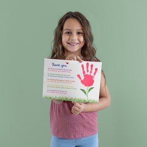 Teacher Appreciation Poem, Handprint Art, DIY, Teacher Thank You Gift ...