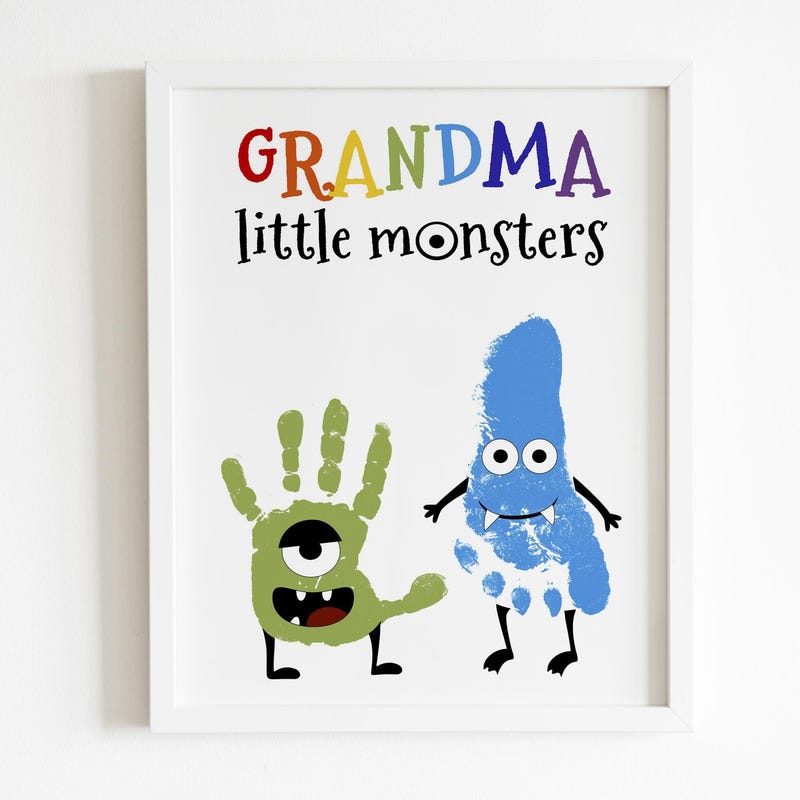 Monster Handprint - Etsy
