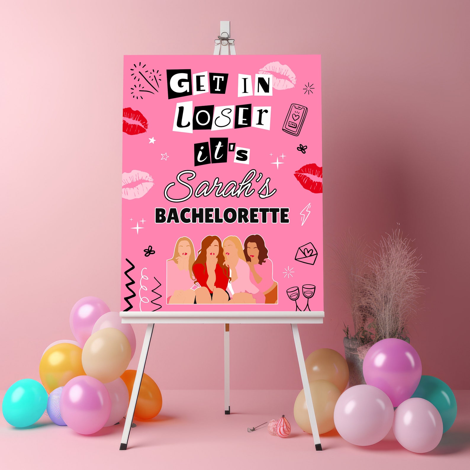 Personalized Mean Girls Welcome Sign, Burn Book Theme, Mean Girls ...