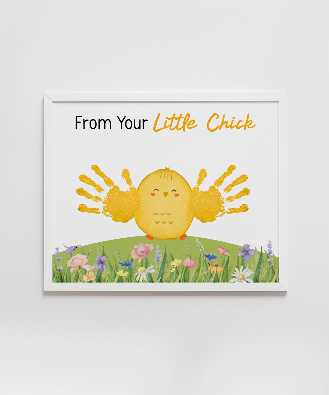 Easter Handprint Art, From Your Little Chick, First Easter, Crafts for ...