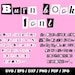 Burn Book Alphabet, Letters Numbers Symbols, Burn Book Font, Svg, Png ...