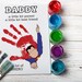 Father's Day Handprint Art Craft, BUNDLE, Superhero Dad, Birthday Gift ...