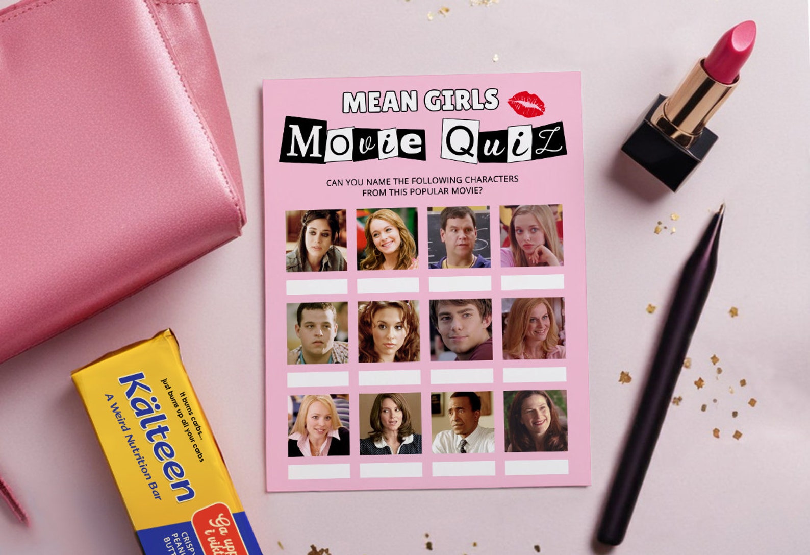 Mean Girls Quiz Game, Mean Girls Theme Birthday | Bachelorette Activity ...
