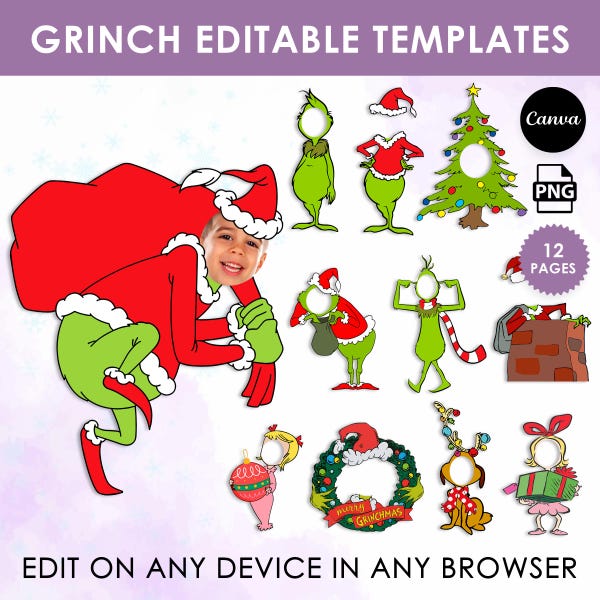 Grinch Picture Frame - Etsy