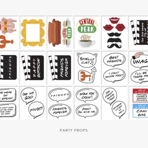 Friends Photo Booth Props, Friends Theme Birthday Party Props, DIY ...