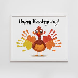 Thanksgiving Turkey Handprint Art for Kids, Fall | Autumn Handprint ...