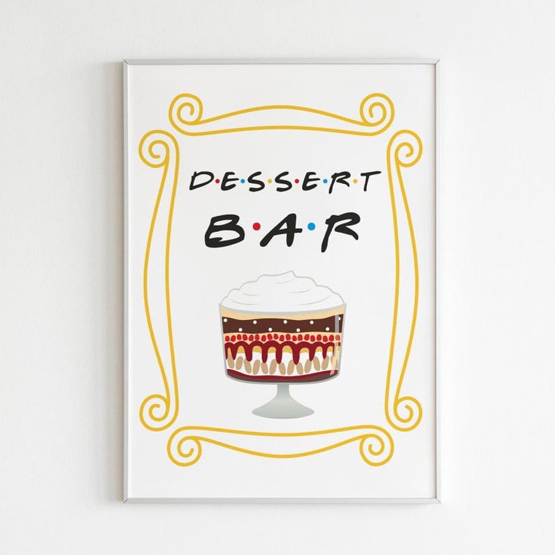 Friends Theme Party Sign, BUNDLE, Birthday Bridal Shower Baby Shower ...