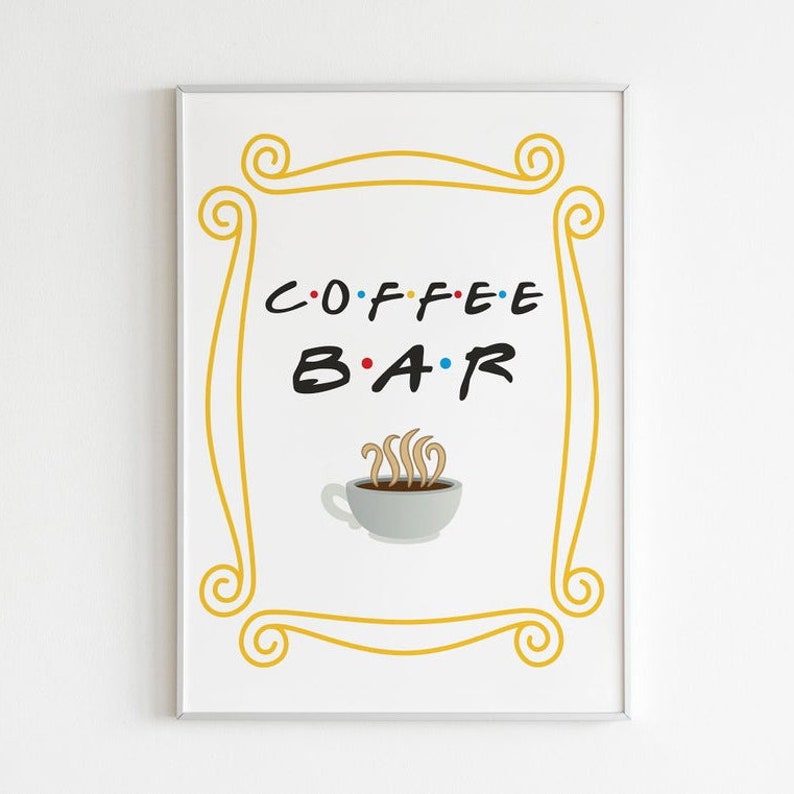 Friends Theme Party Sign, BUNDLE, Birthday | Bridal Shower | Baby ...